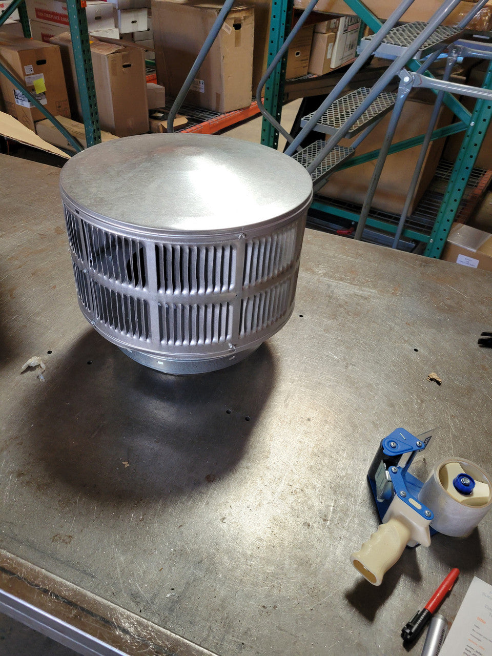 TR444-OB Majestic TR444 Round Termination Cap With Storm Collar - SL400 ...